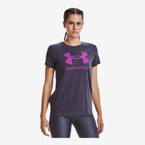 UNDER ARMOUR ž majica 1356305-558 RIVAL LOGO dark purple - Rossi Sport